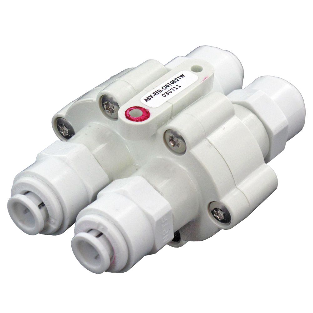 ASV-ERP-JG Automatic Shut-off Valve for Permeate Pumps 4 Way 1/4 QC ...