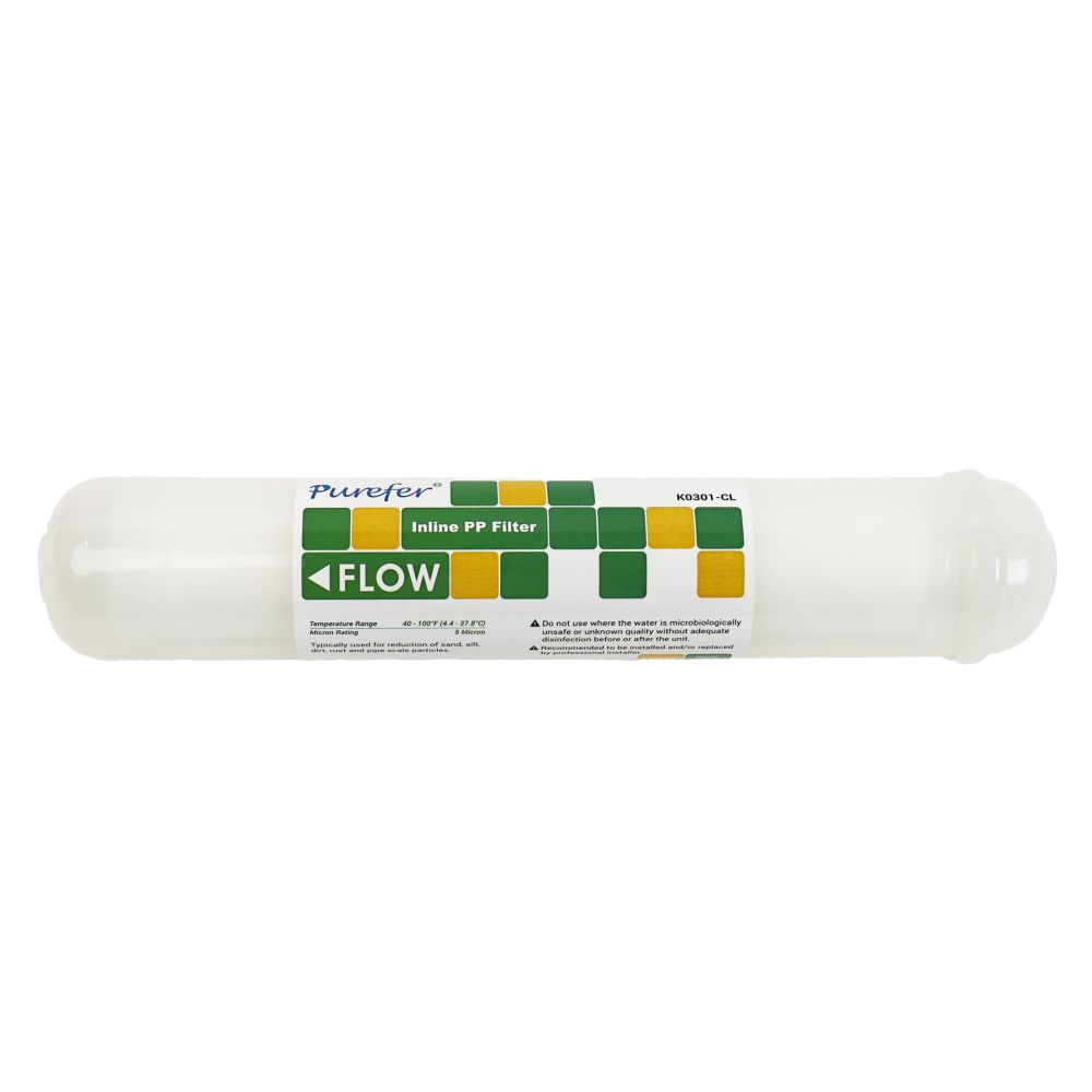 T33 11" Inline PP Filter, 5M, Clear – Fresh Water Systems