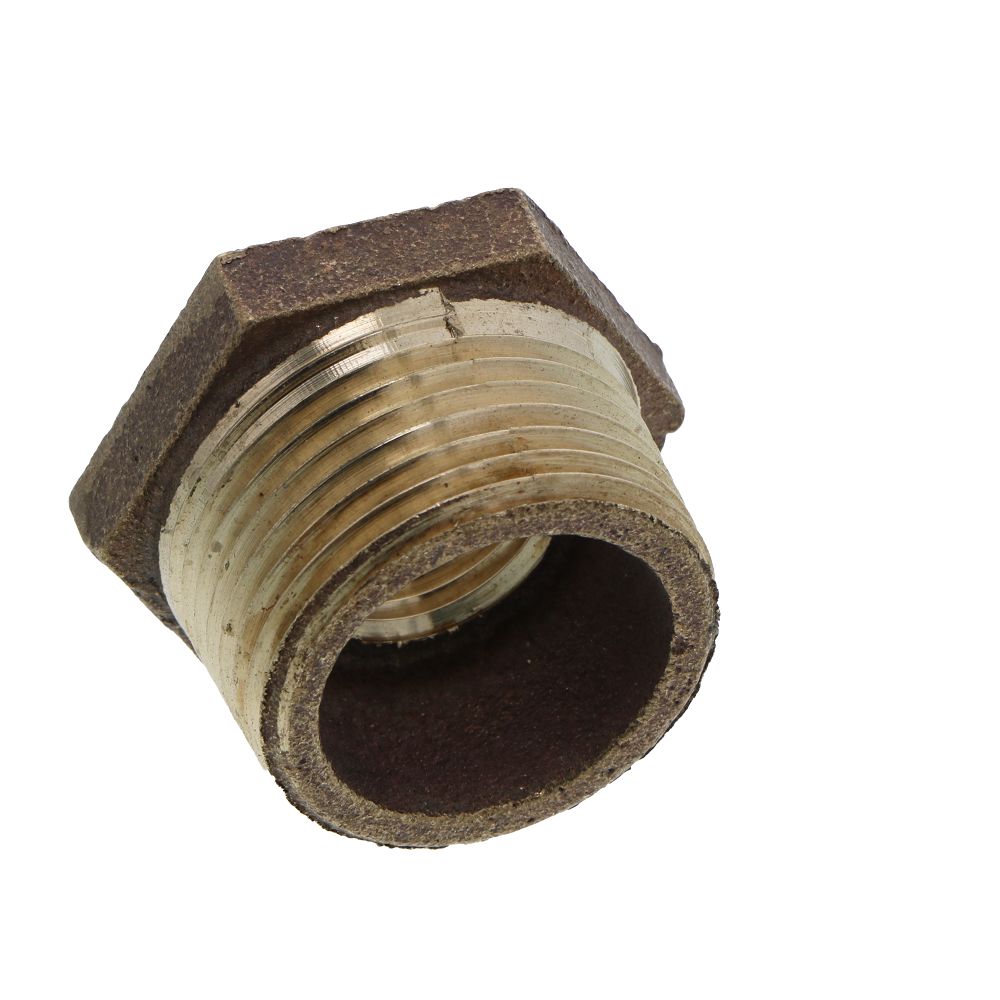 Lead Free Brass Hex Bushing - 1 MPT x 1/2 FPT – Fresh Water Systems