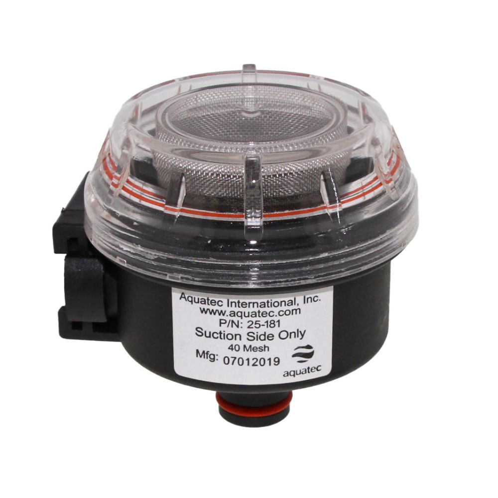 25-181 Pump Protector Strainer 40 Mesh Pump Filter SS 3/4" QA Male x 3 ...