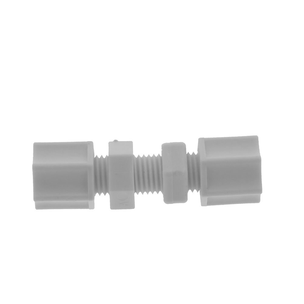 JACO 20-4-P-O Polypropylene Bulkhead Union 1/4 OD Tube x 1/4 OD Tube ...