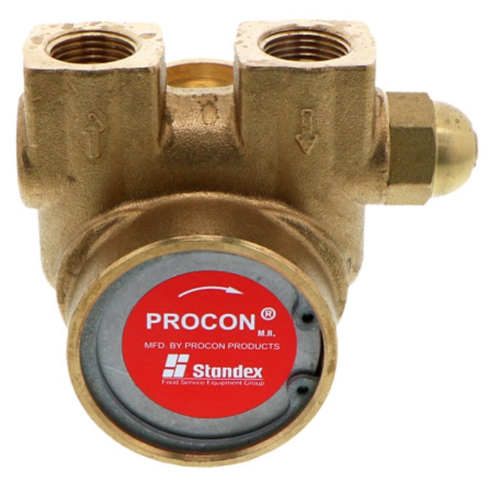 Procon Pump NSF Brass 60 GPH 3/8" NPT - 130 psi PRV w/ .188" Double Fl ...