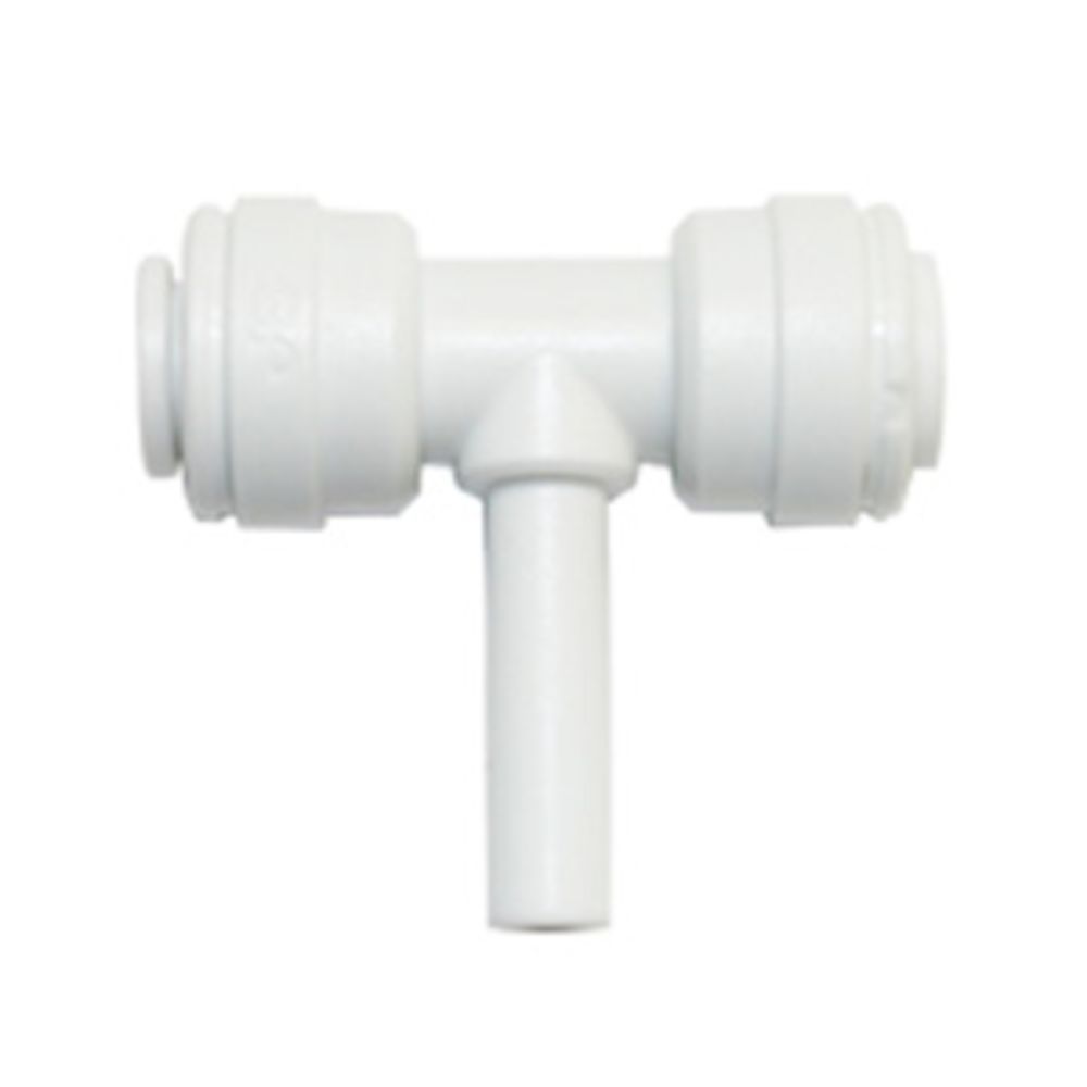 Branch Stem Tee - 3/8 QC x3/8 QC x 3/8 Stem; White – Fresh Water Systems