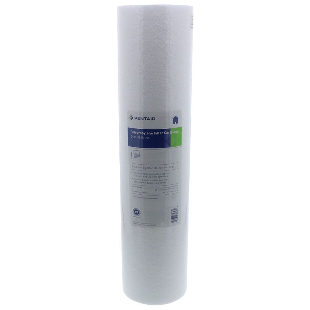 Pentair 20" BB Graded Density Polypropylene Sediment Filter 75/25 mic ...