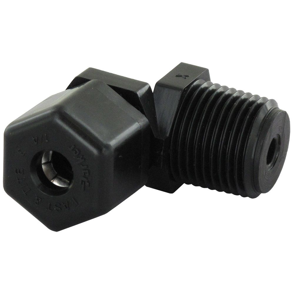 Parker P4ME6 Fast & Tite Male Connector 1/4 Compression X 3/8 MNPT ...