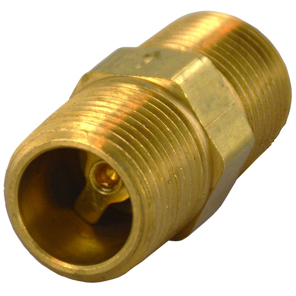 Inline Brass Check Valve - 3/8" MPT x 3/8" MPT – Fresh Water Systems