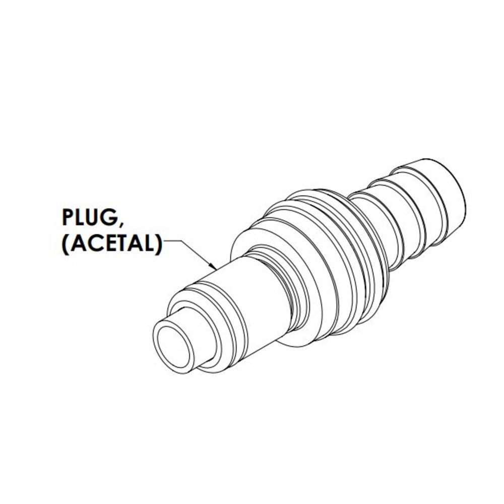 LinkTech 40AC InLine Plug, Valved, 3/8" HB – Fresh Water Systems
