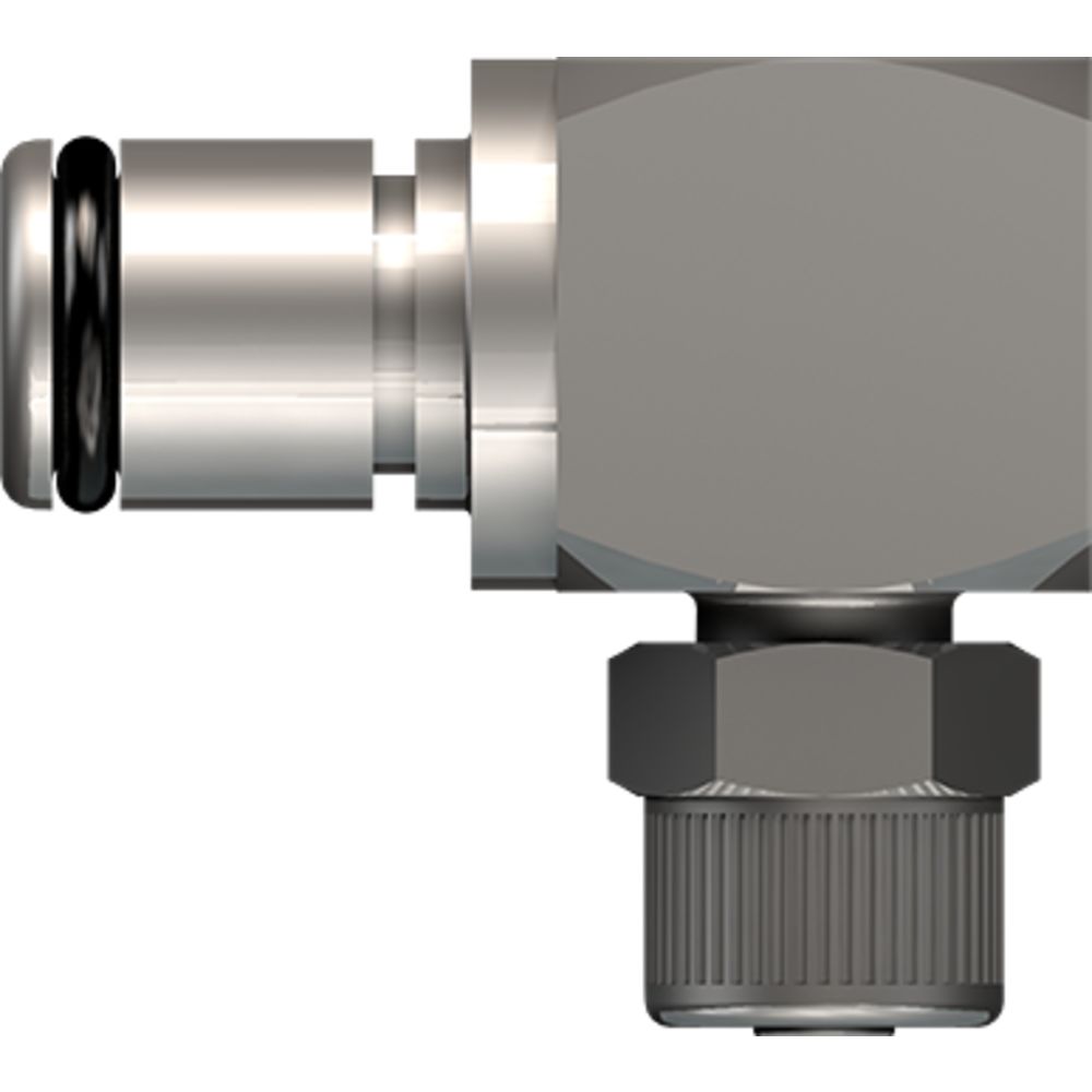 LinkTech 40CB Series Elbow Male, Non-valved, 1/4" PTF, Chrome Brass ...