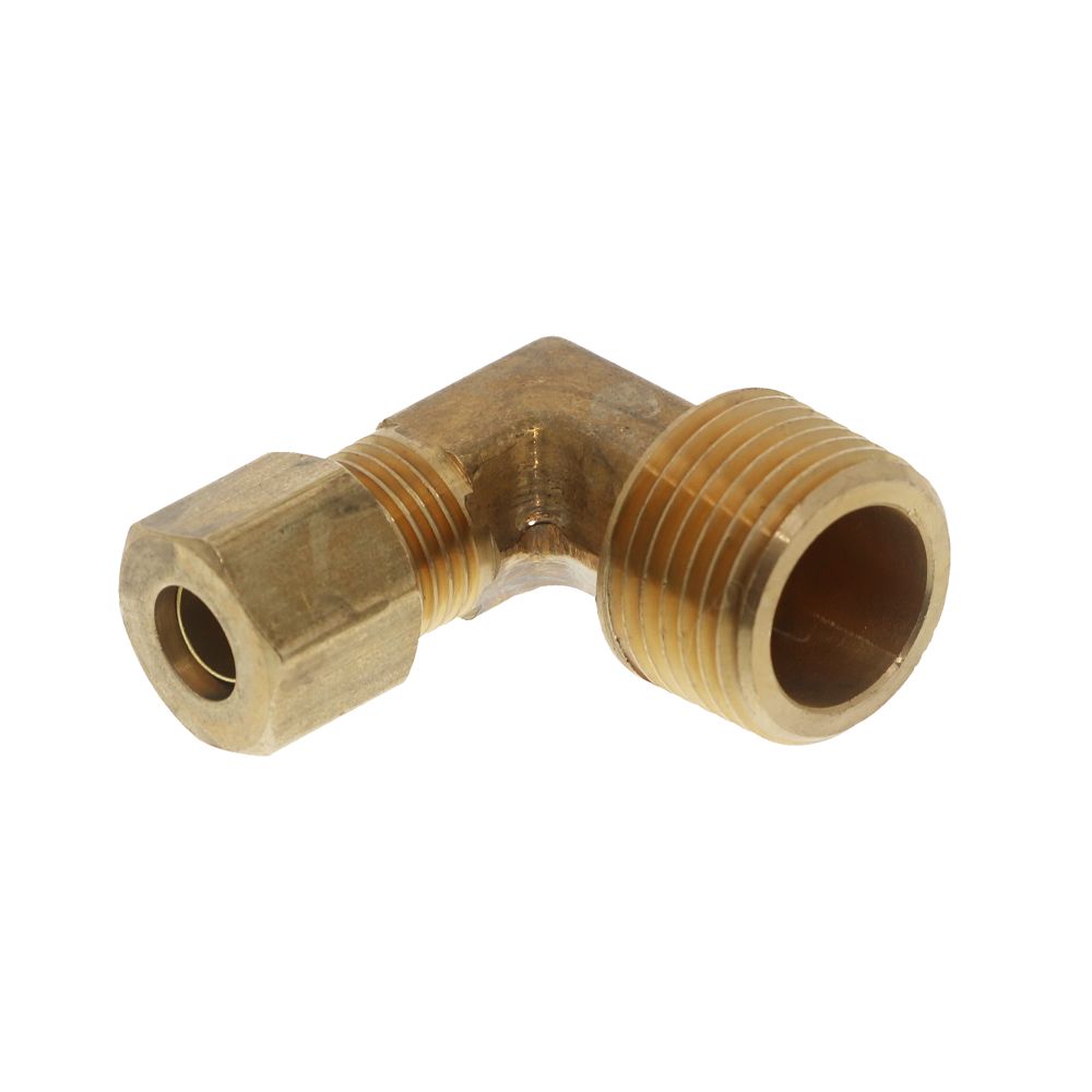 Brass Compression Male Elbow -1/4 Compression x 3/8 MPT – Fresh Water ...