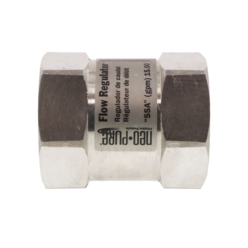 Neo-Pure Stainless Steel Flow Control 24 GPM 316SS 1.5" FPT x FPT ...