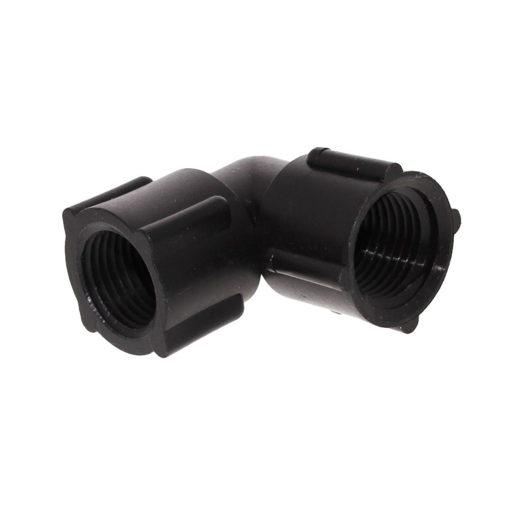 Female Elbow 1/2 FNPT x 1/2 FNPT - Black Polypropylene – Fresh Water ...