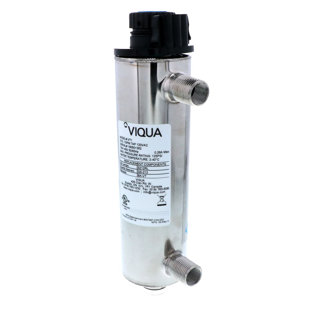 Viqua VT1 Copper Series UV System Powered By Sterilight 1gpm - 120 Vol ...
