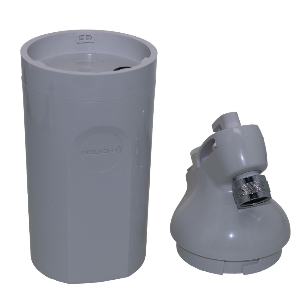 Pentair Pelican 3-Stage Premium White Shower Water Filter Without Head ...