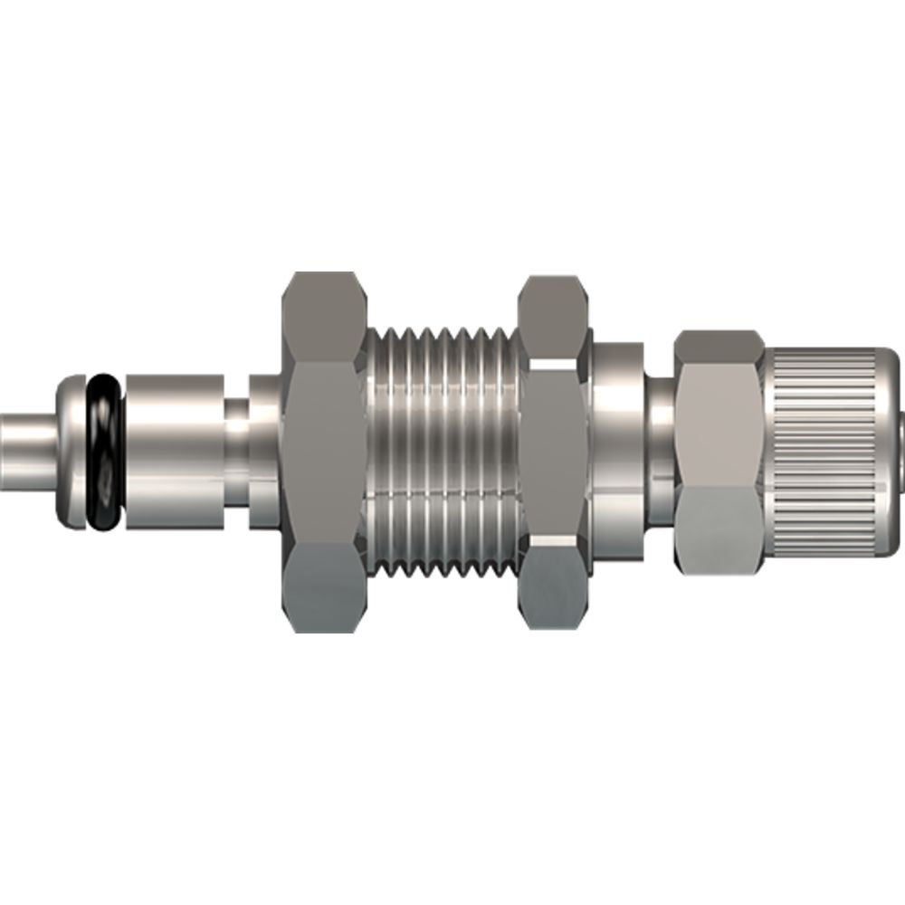 LinkTech 20CB Series Panel Mt. Male, Valved, 1/4" PTF, Chrome Brass ...