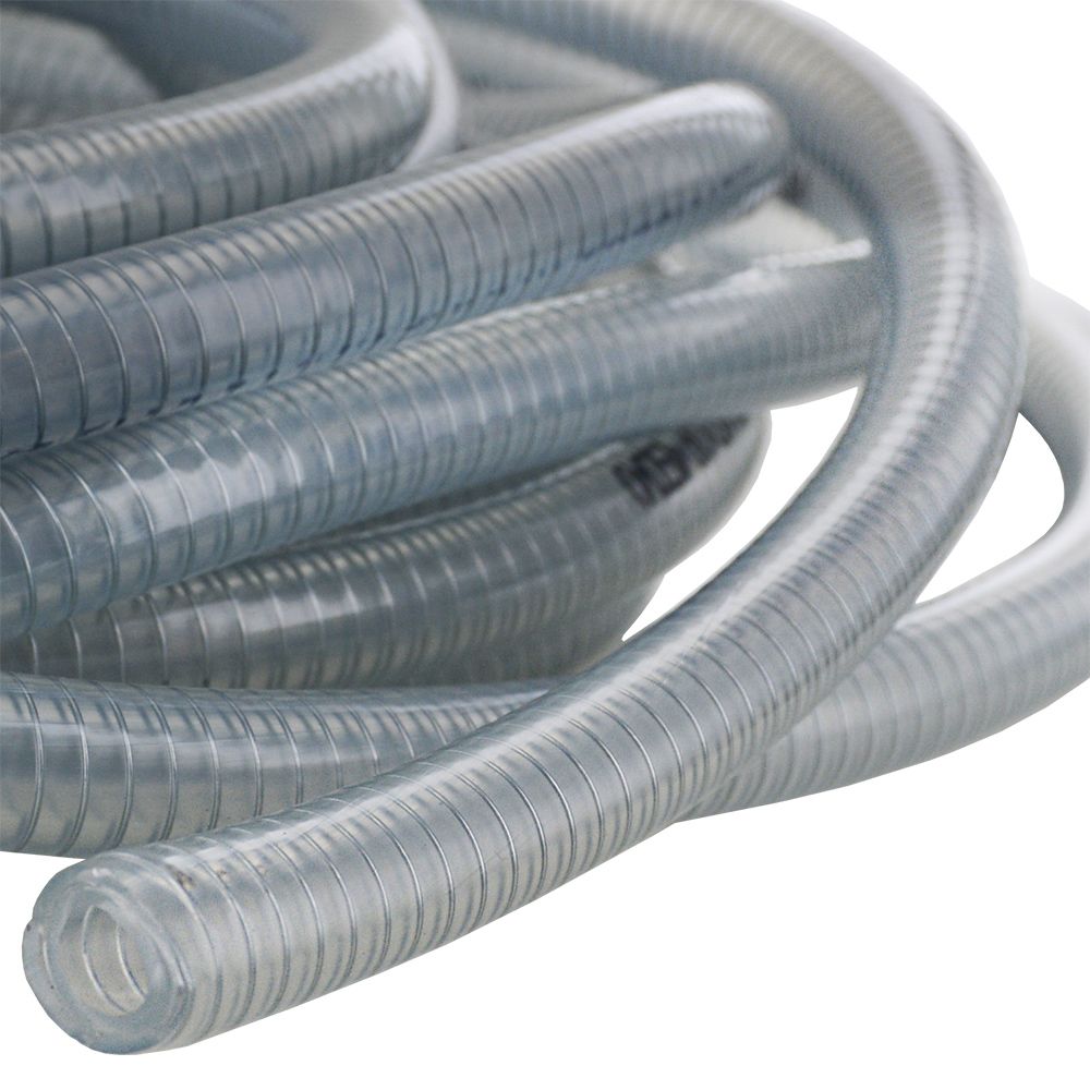 Vardex Clear Steel Wire PVC Reinforced Suction Hose - 3/8 ID – Fresh ...
