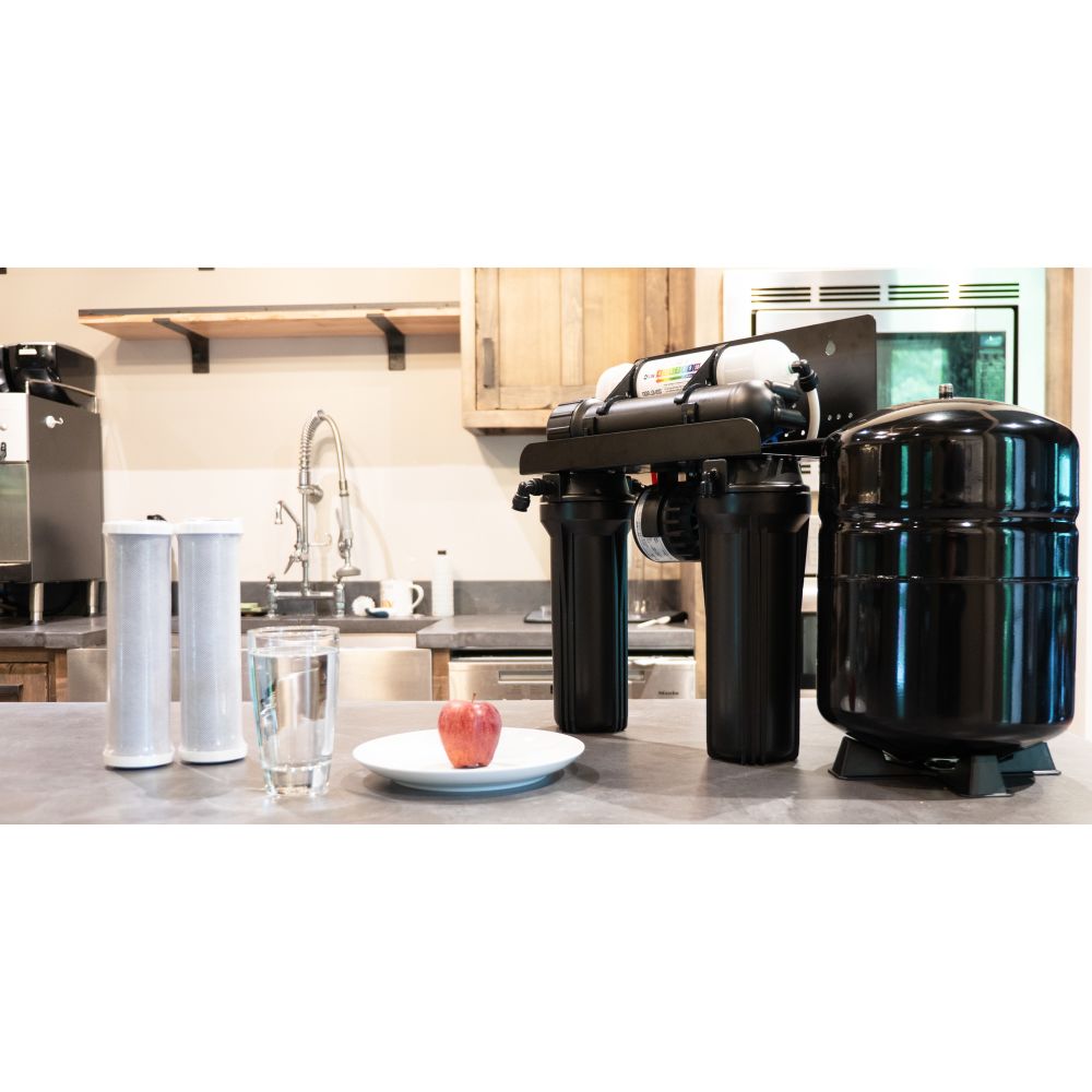 Neo-Pure 4 Stage RO Manifold Retrofit, 75 GPD, Alkaline Remineralizer ...