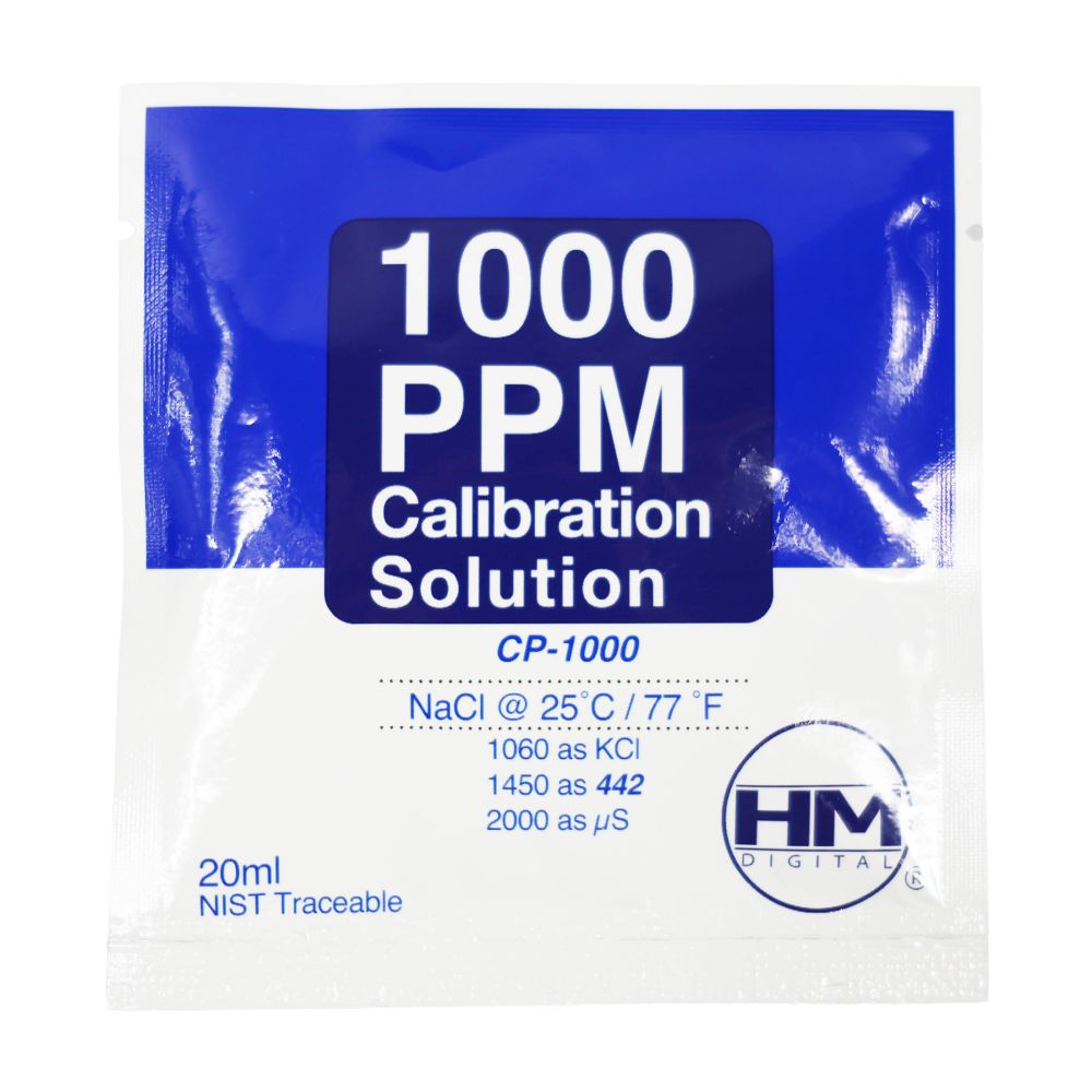 HM Digital TDS 1000 ppm Calibration Solution, 20 ml – Fresh Water Systems