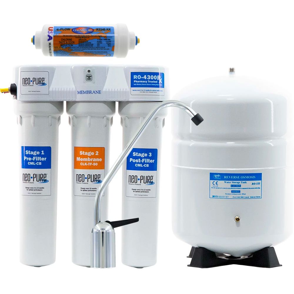 Neo-Pure RO-4300RX Pharmacy Trusted Residential RO System - Basic ...
