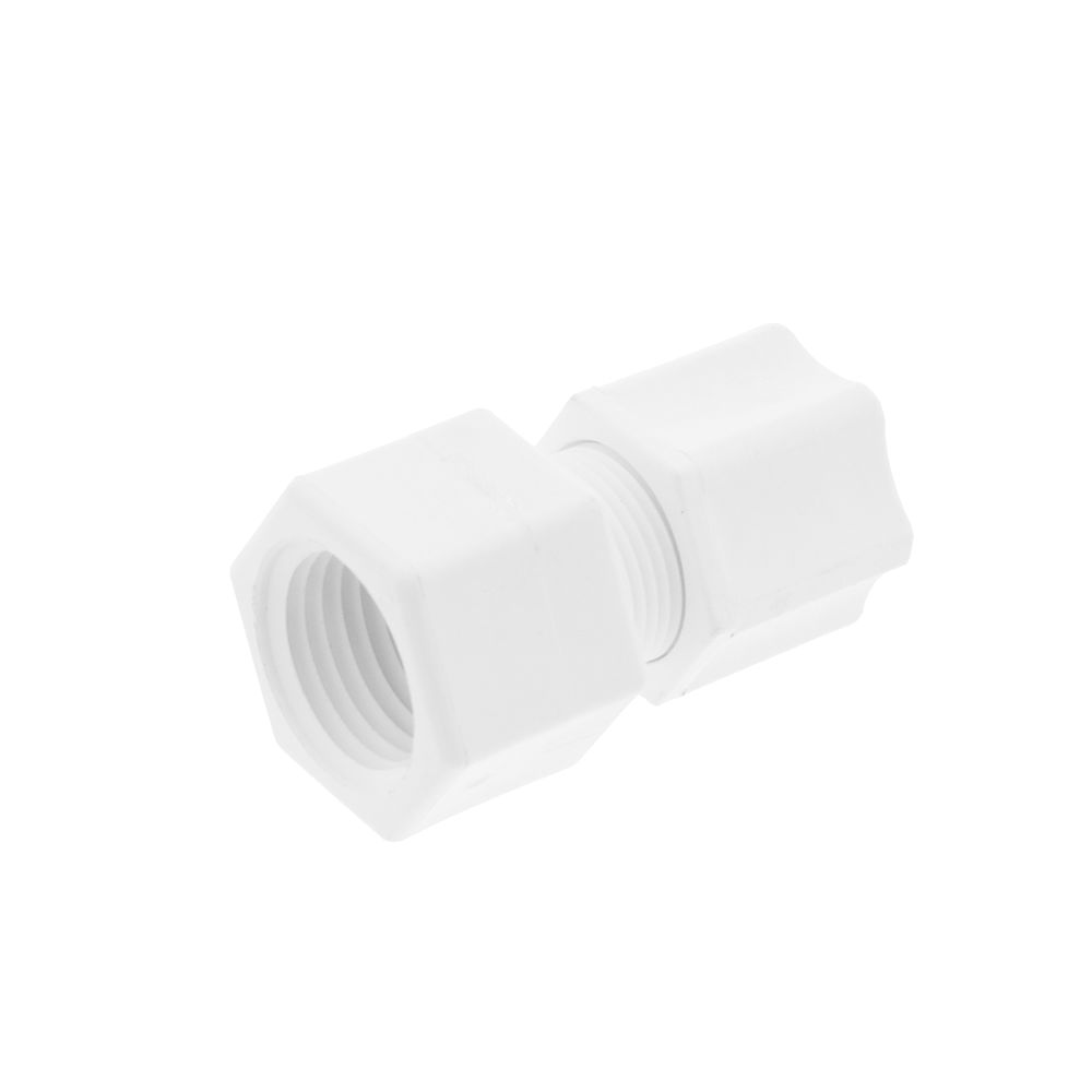 JACO 25-8-8-P-O Polypropylene Female Connector 1/2 OD Tube x 1/2 FPT ...