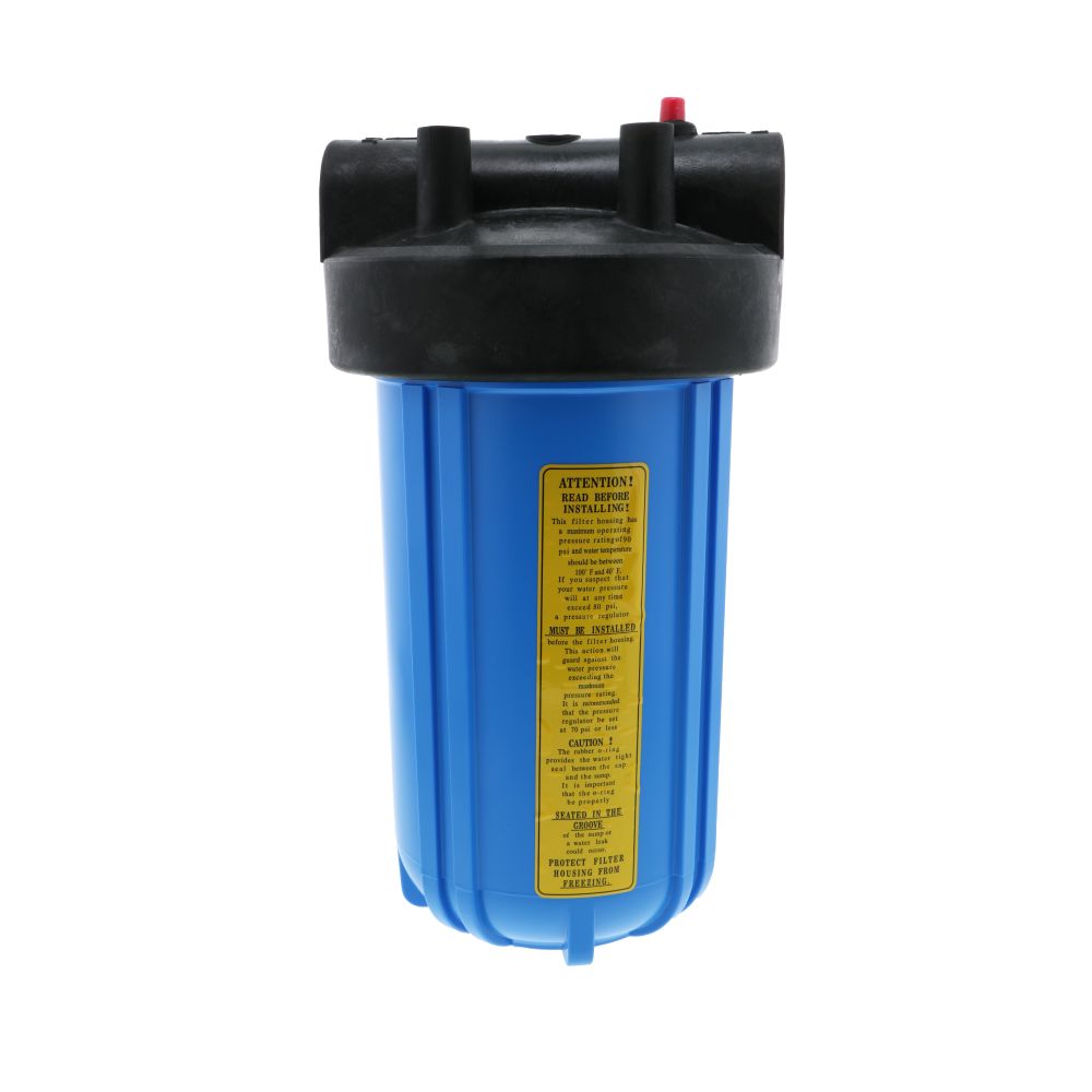 Watts Flowmatic 10" Full Flow Water Filter Housing Black/Blue W/ PR ...
