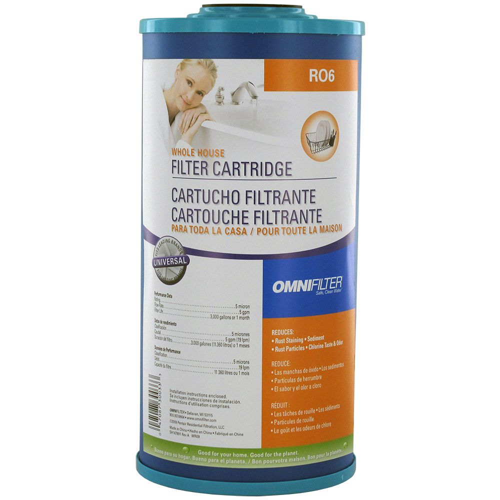 Omnifilter RO6 10" x 4-1/2" Coconut Shell GAC/KDF85 – Fresh Water Systems