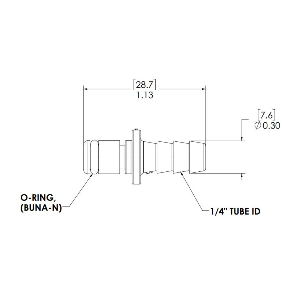 LinkTech 20AC Series In-Line Plug, NV, 1/4" HB – Fresh Water Systems